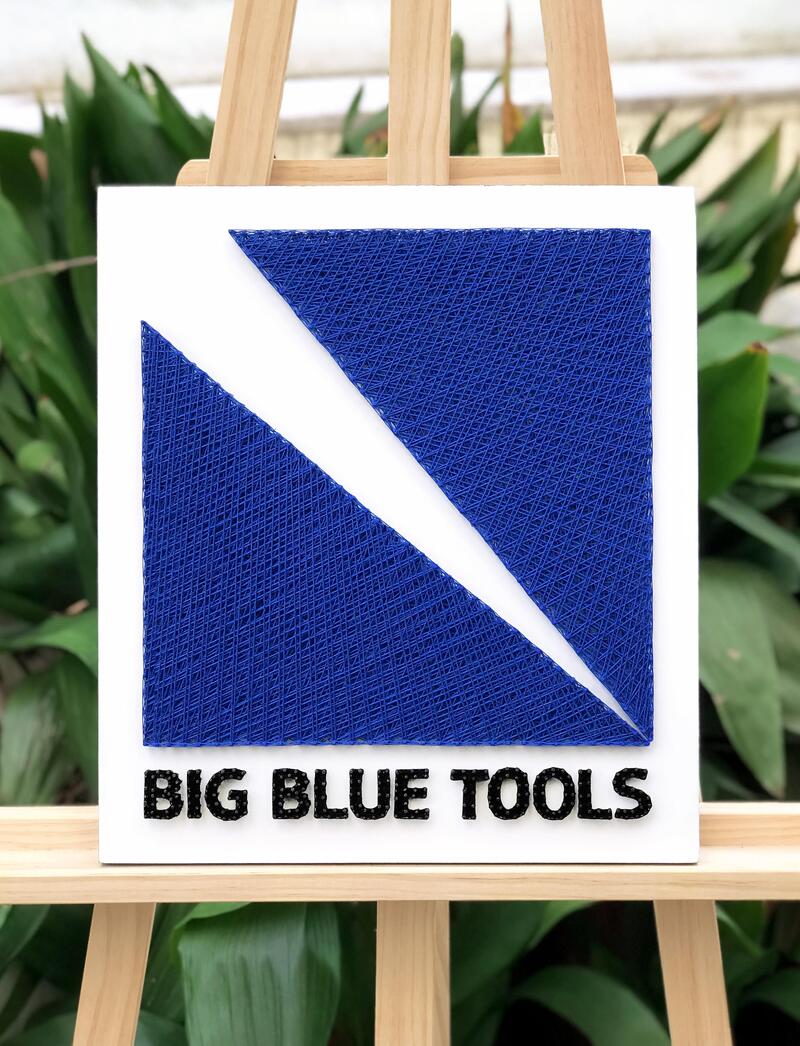 Big Blue Tools logo — Petraki Art