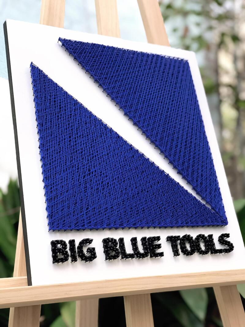 Big Blue Tools logo — Petraki Art