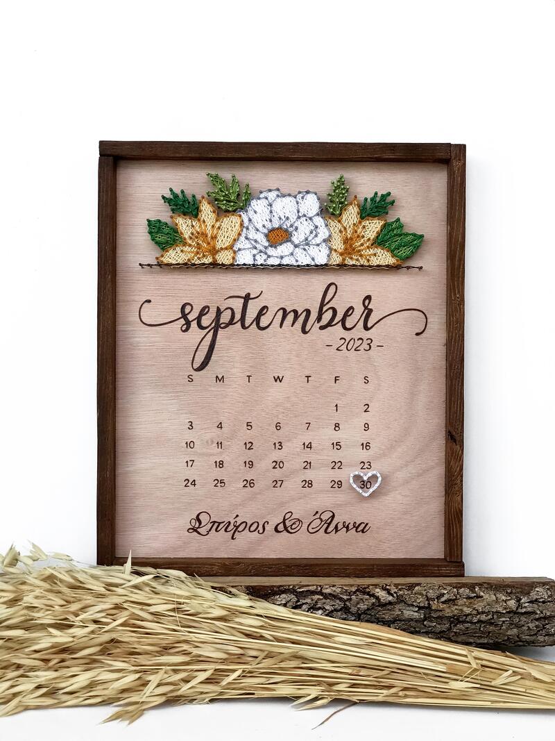 Boho Wedding Calendar — Petraki Art
