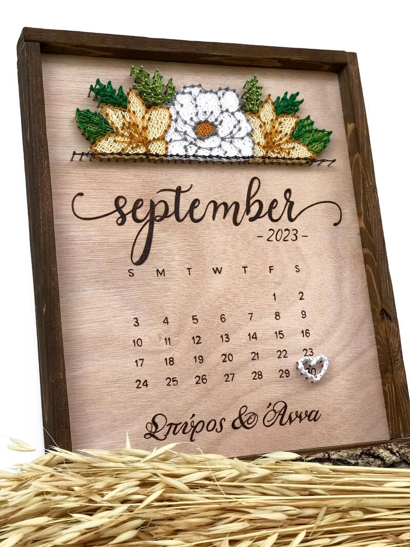 Boho Wedding Calendar — Petraki Art