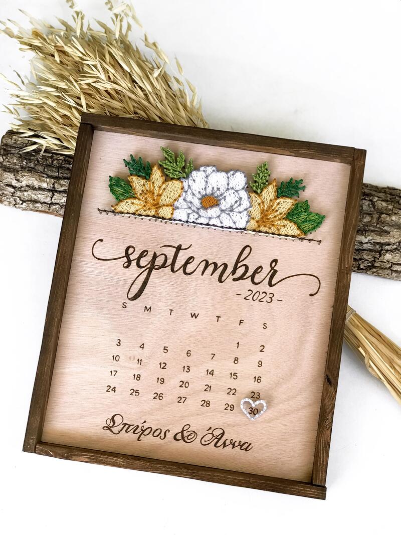 Boho Wedding Calendar — Petraki Art