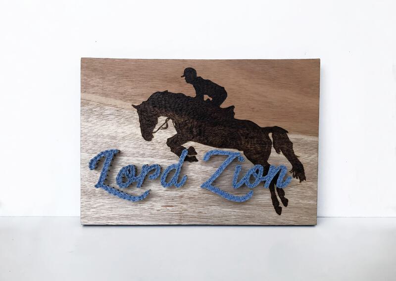 Wooden horse signs — Petraki Art